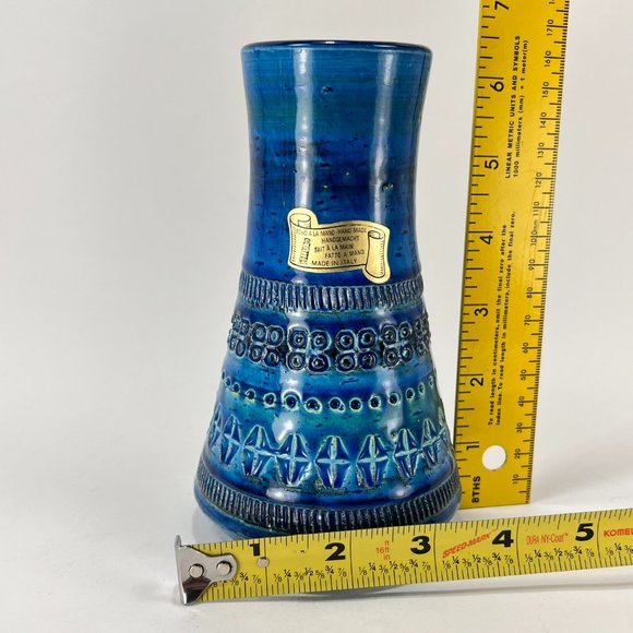 Bitossi | Accents | Bitossi Flavia Aldo Londi Rimini Blu Vase Ceramic ...